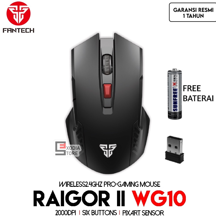Jual vgc Fantech RAIGOR II WG1 Wireless Mouse Gaming Mouse Tanpa Kabel ...