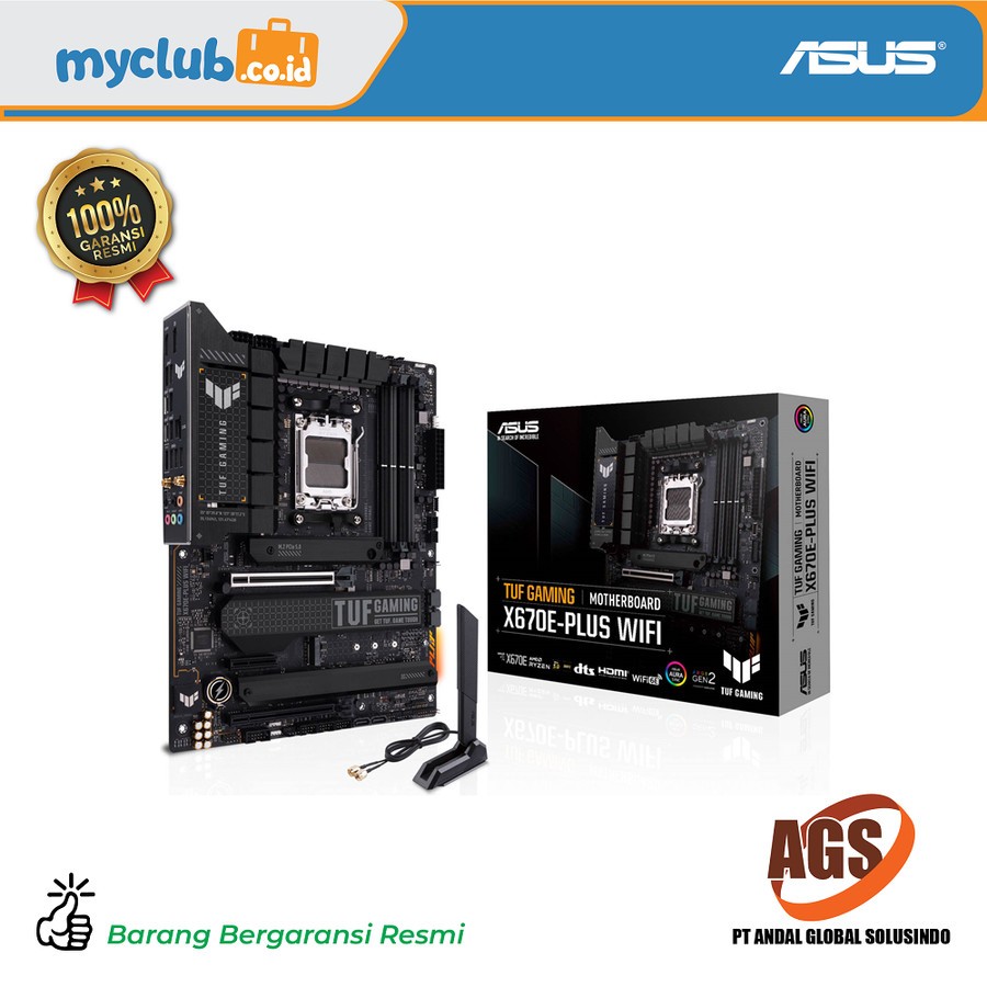 Jual Asus Motherboard AMD TUF GAMING X670E-PLUS WIFI Socket AM5 DDR5 ...