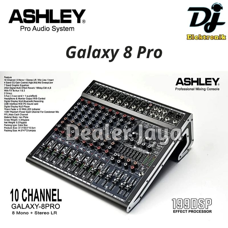 Jual Mixer Analog Ashley GALAXY 8 PRO / GALAXY8 PRO - 8 channel ...