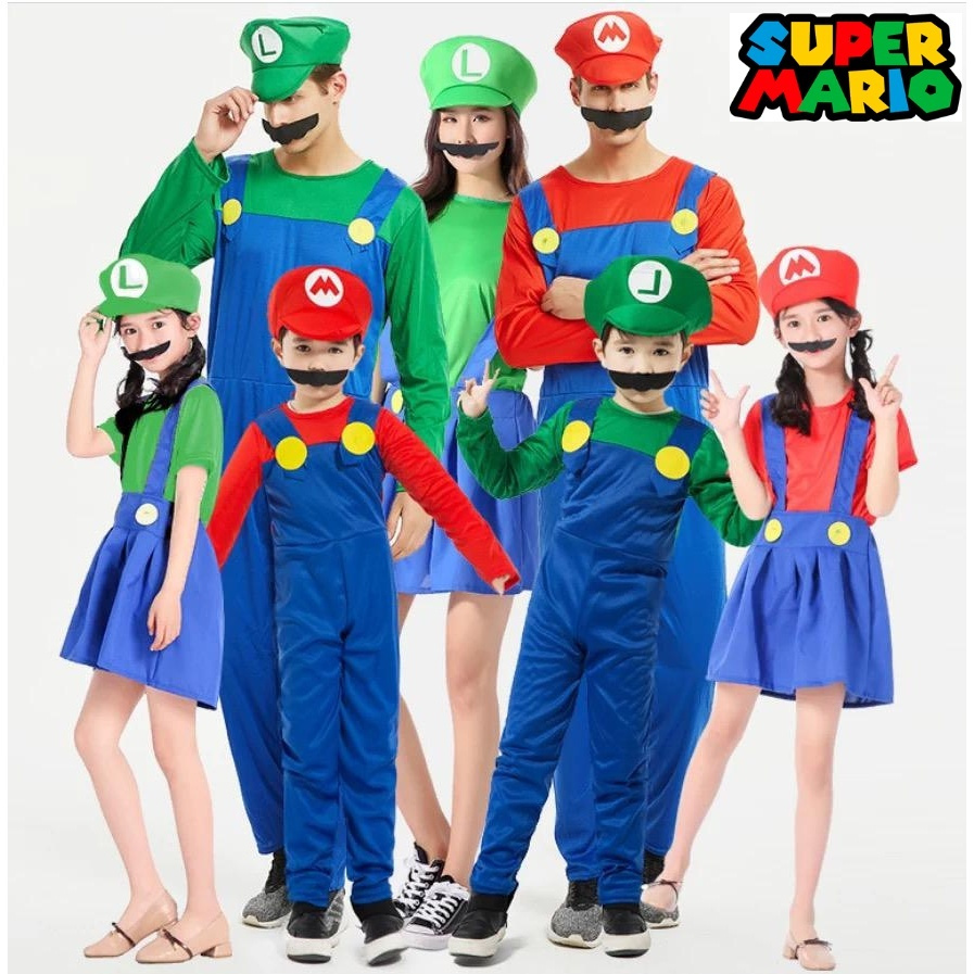 Jual KOSTUM SUPER MARIO BROS Untuk Dewasa dan Anak | Shopee Indonesia