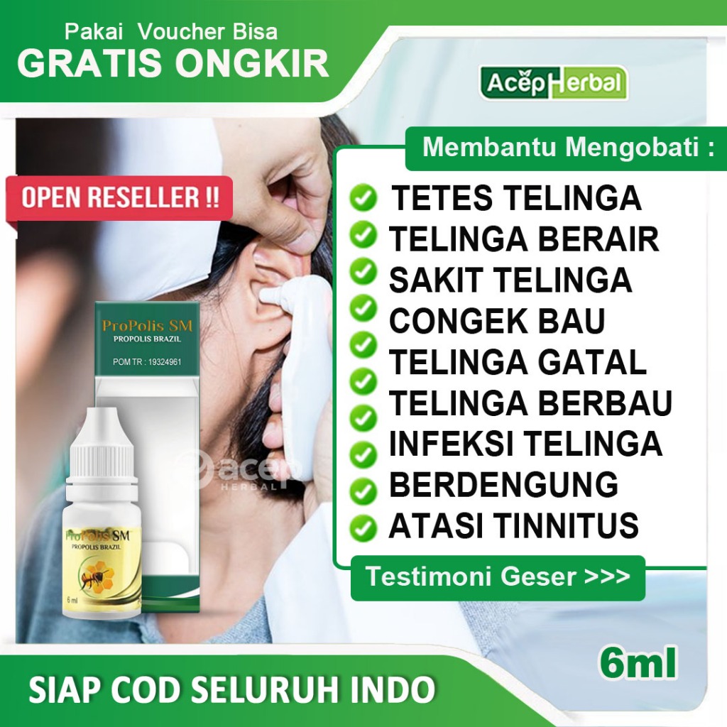 Jual Obat Tetes Telinga Congek Bernanah Bau Busuk Curek Telinga Gatal ...