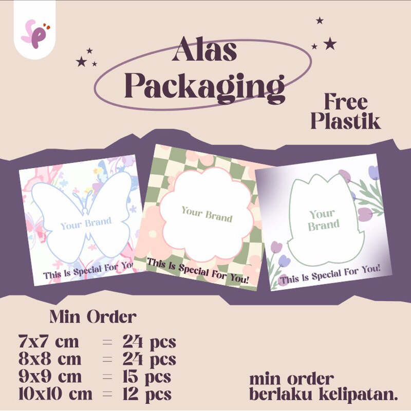 Jual Alas Packaging Custom Free Plastik | Shopee Indonesia