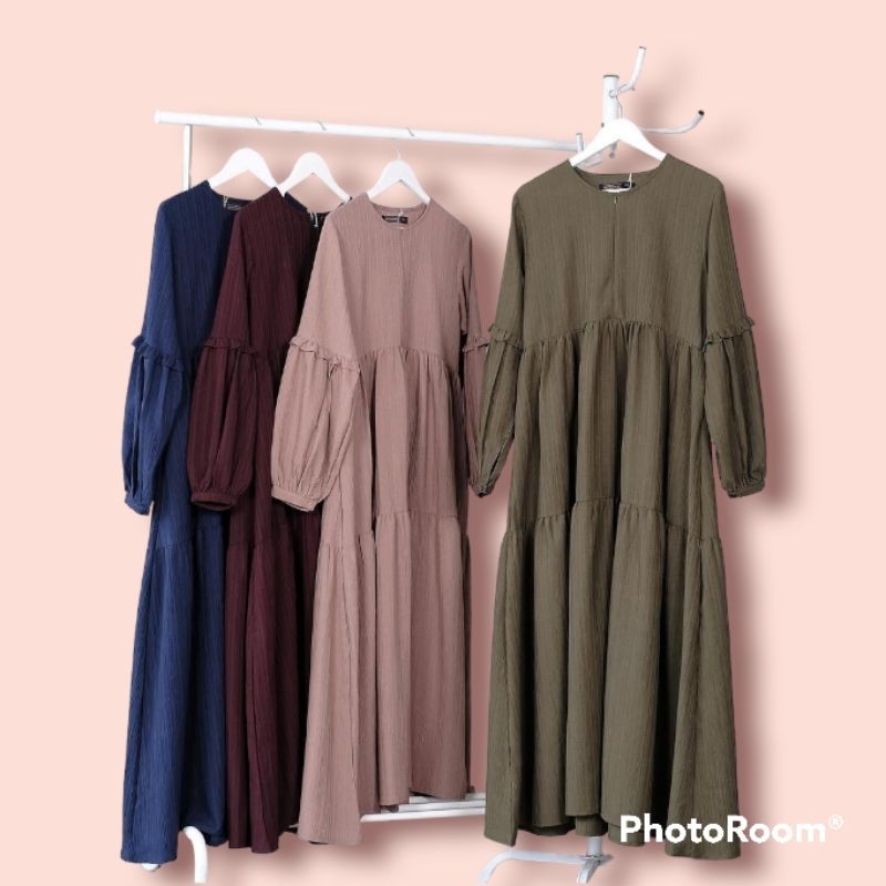 Jual KAVIA GAMIS BAHAN KATUN TOYOBO GAMIS LEBARAN 2024 GAMIS KATUN ...