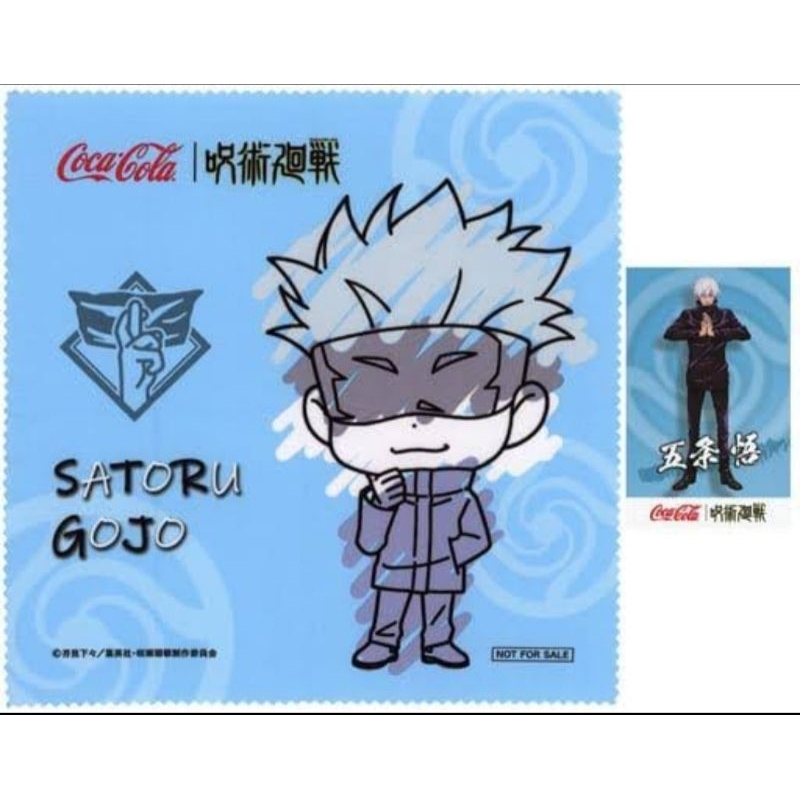 Jual Gojo satoru jujutsu kaisen merch coca cola collab multicloth ...