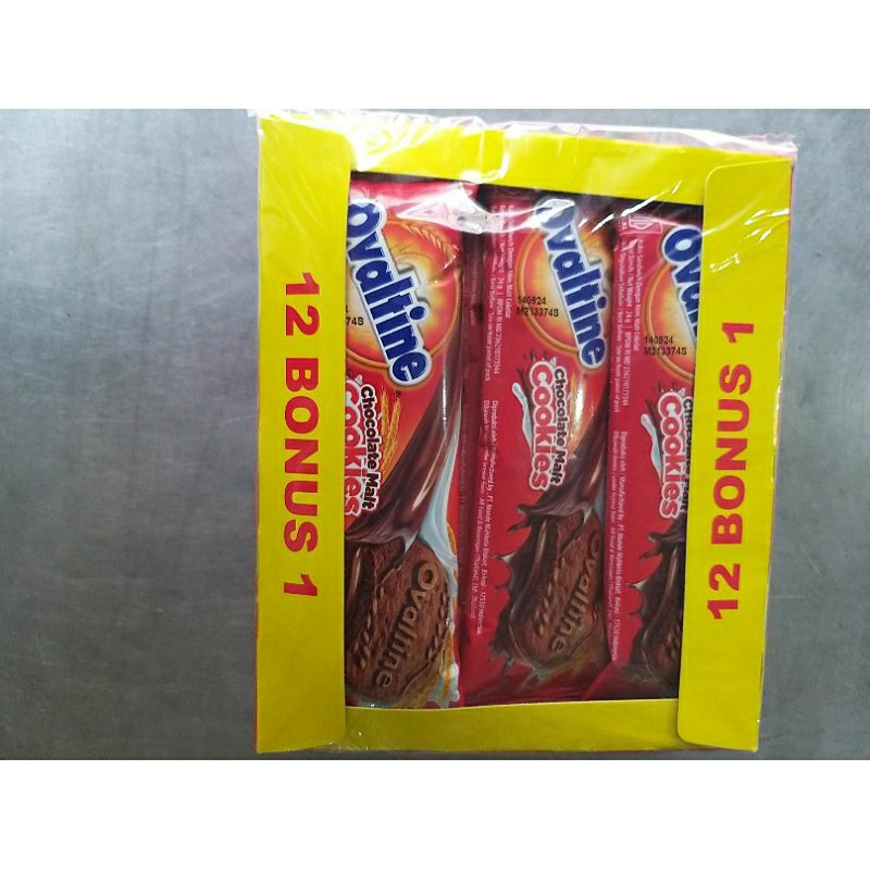Jual Cemilan Ovaltine chocolate malt cookies 1 box isi 12pcs (12 pcs ...
