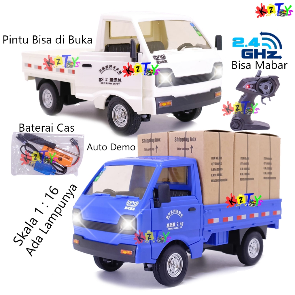 Jual MOBIL REMOTE RC PICK UP SUZUKI CARRY SCALE 1:16 2WD BATRE CASH ...