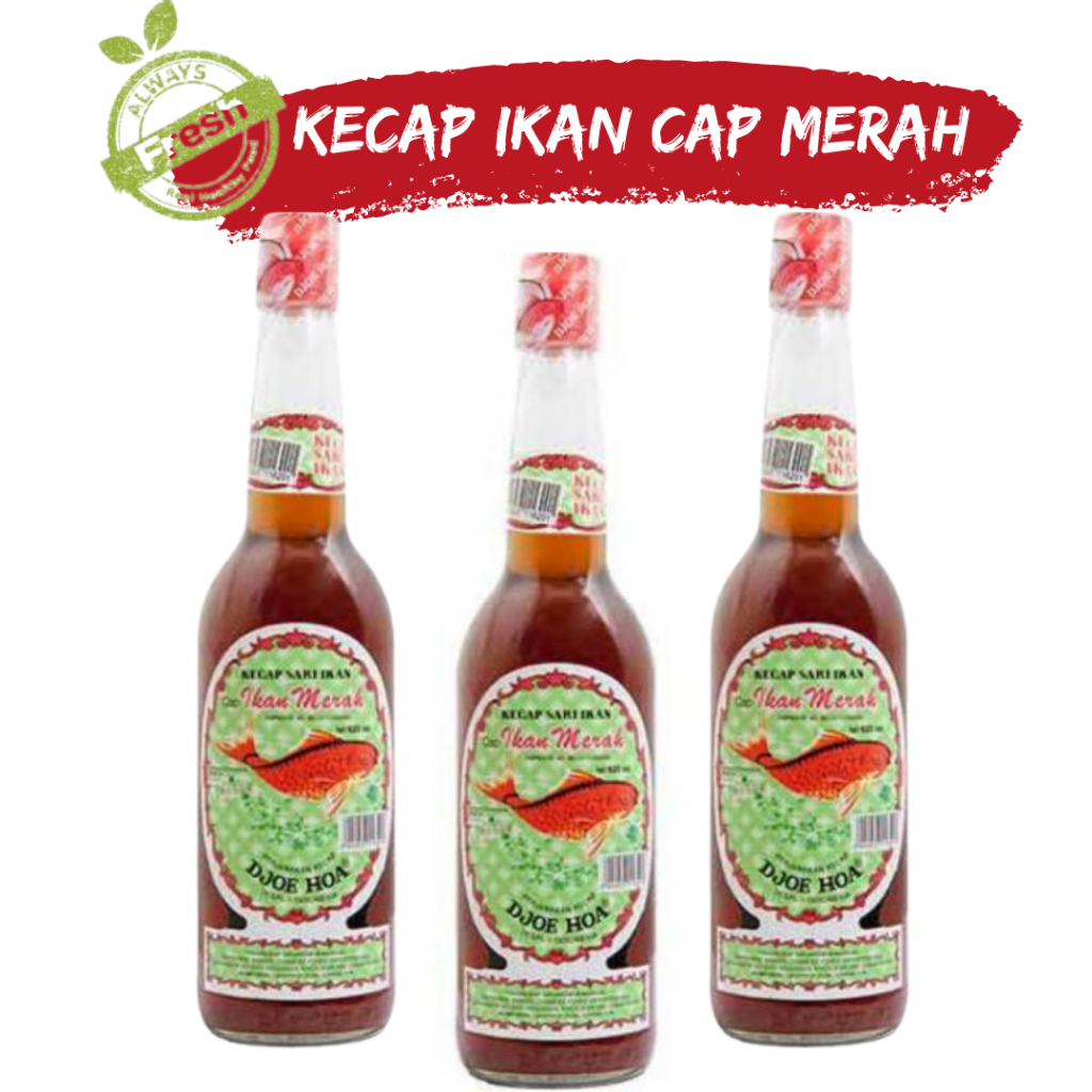 Jual Kecap Ikan Cap Merah Djoe Hoa Kecap Ikan 620Ml | Shopee Indonesia