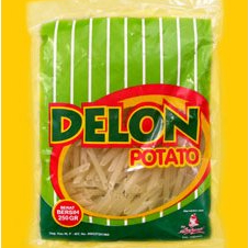 Jual [ECER] DELON kerupuk potato mentah kentang siap goreng 250 gram ...