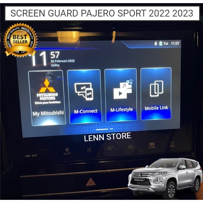 Jual Pelindung Layar Screen Guard Head Unit MITSUBISHI PAJERO SPORT 4X2 ...