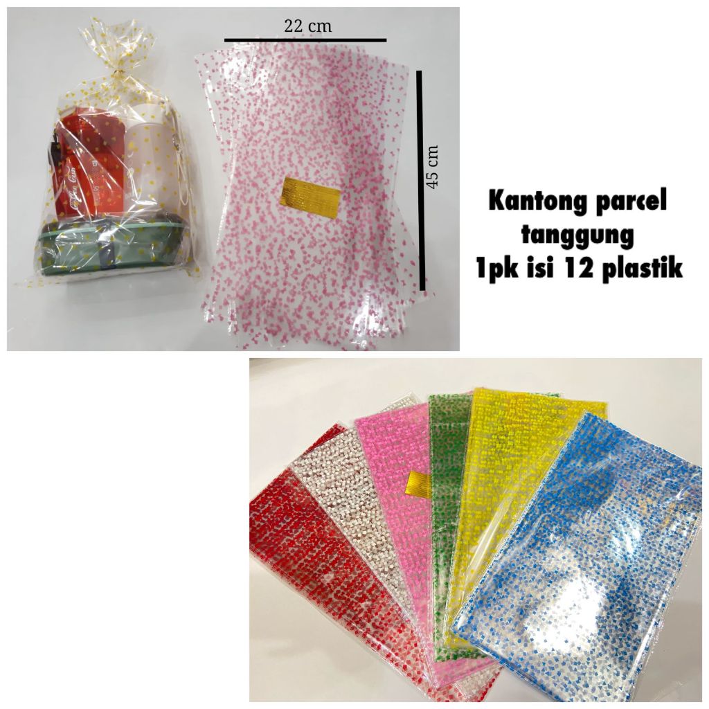 Jual PLASTIK SNACK ATAU SOUVENIR OPP PARCEL PLUS KAWAT ISI 12PCS PER ...