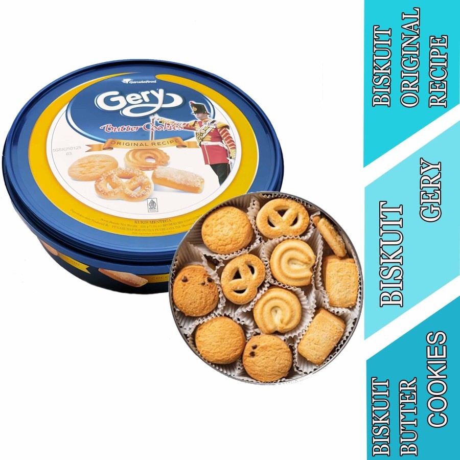 Jual Biskuit Kukis Mentega - Gerry Hollanda - Cookies Butter - 255gr ...