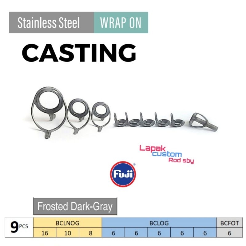 Jual Ring guide fuji BC casting/UL jigging (dark-grey) | Shopee Indonesia