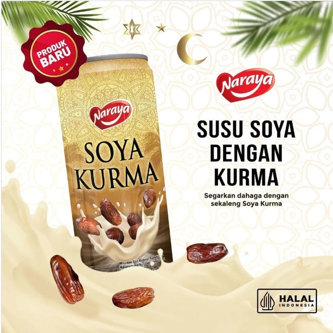 Jual Naraya Soya Kurma / Susu Kedelai Rasa Kurma Kaleng Minuman ...
