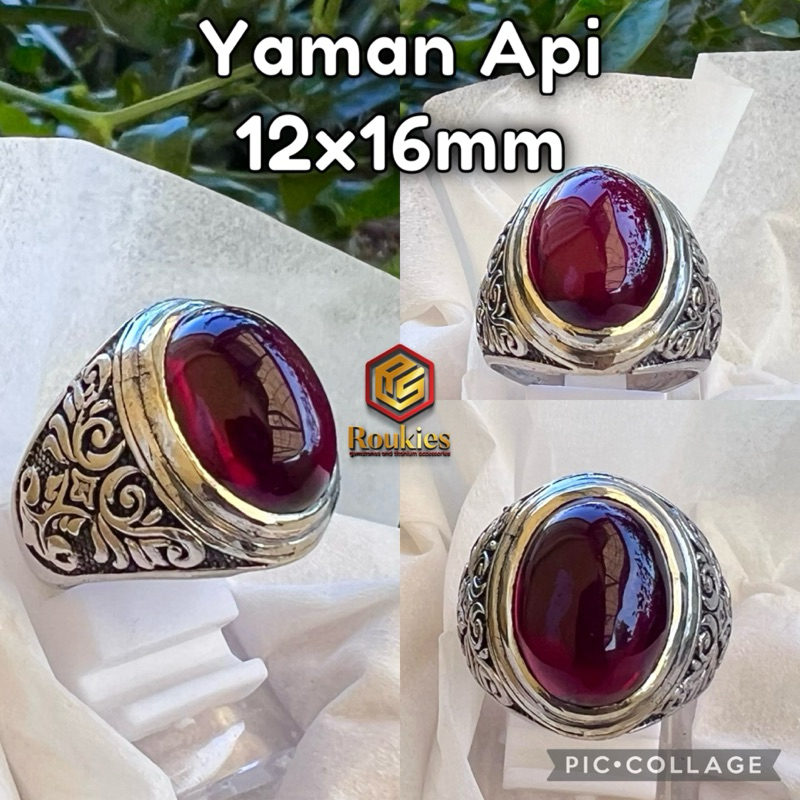 Jual CINCIN BATU YAMAN API 12x16mm | Shopee Indonesia