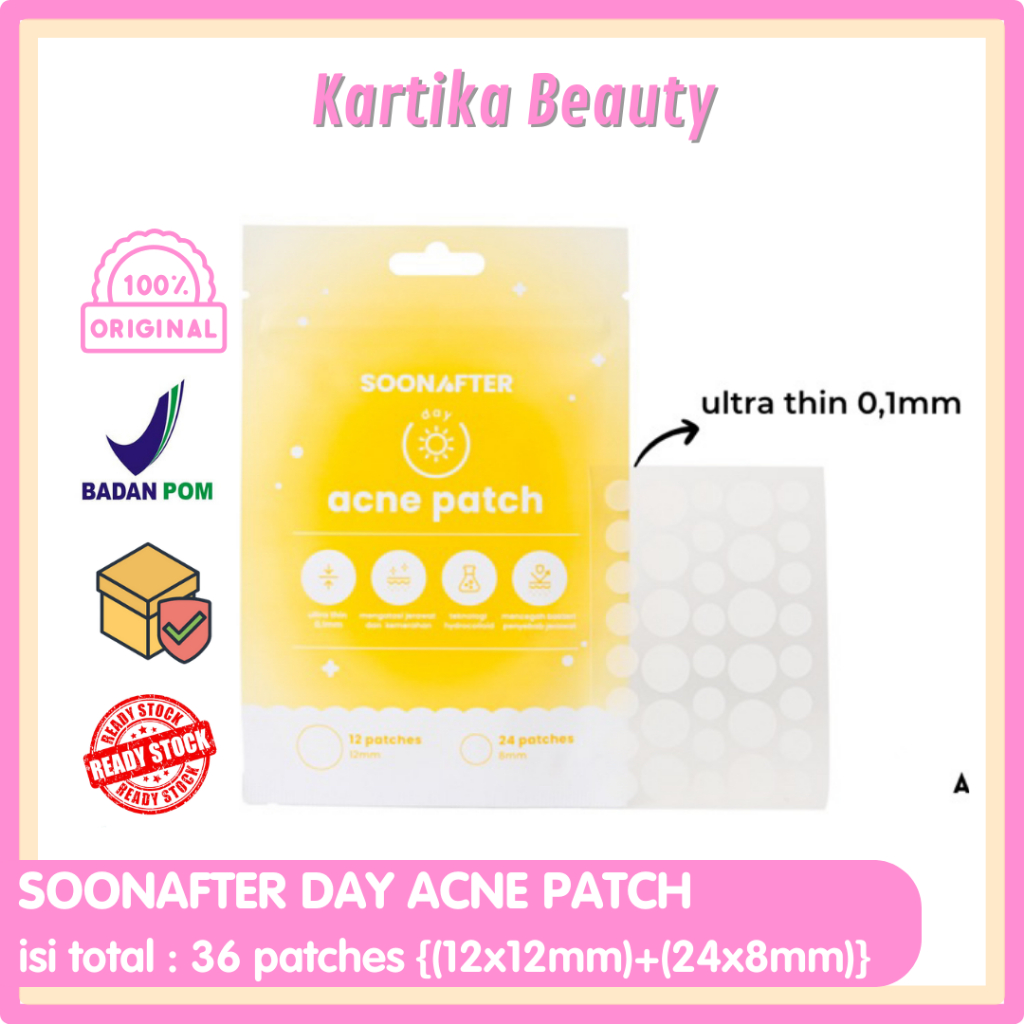 Jual SOONAFTER DAY ACNE PATCH ULTRA THIN 0.1 MM PIMPLE PATCHES SOON ...