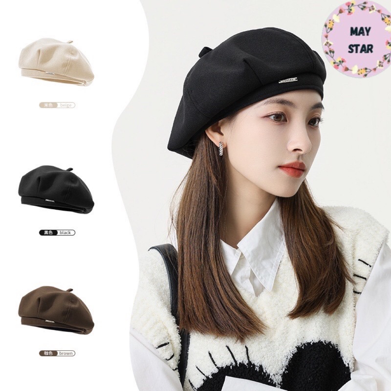 Jual MAY STAR Topi Beret Mangaka Komikus Baretta Korea Winter S122 ...