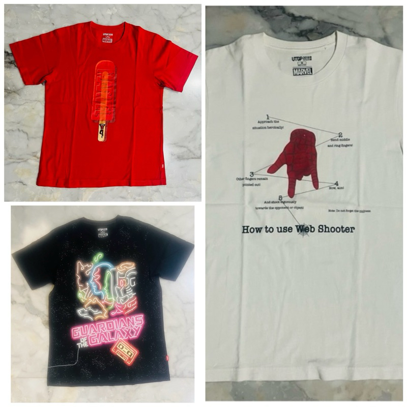 Jual UNIQLO x UT GP MARVEL COLLECTION (Used, LIKE NEW) | Shopee Indonesia