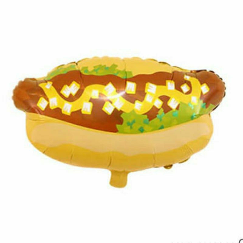 Jual Balon foil makanan hotdog hot dog fast food balloon baloon hiasan ...