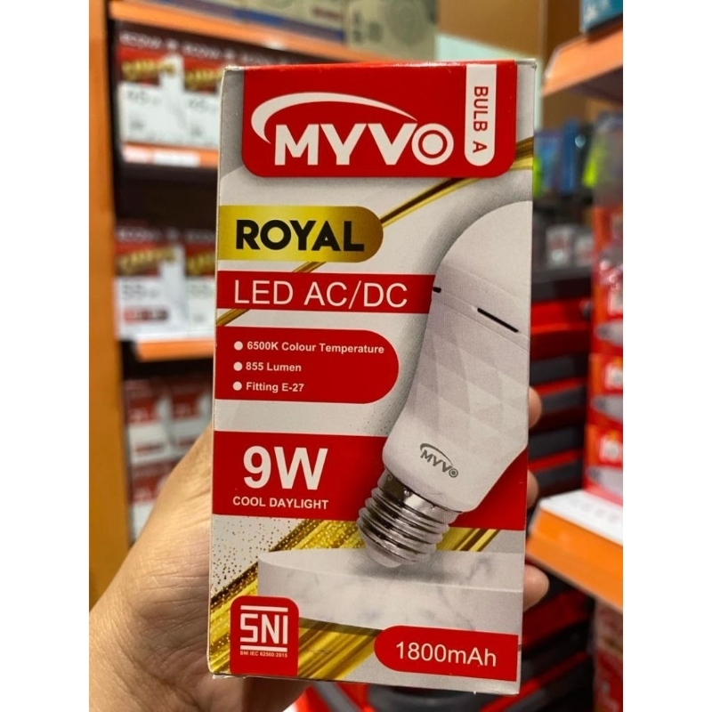 Jual LAMPU LED EMERGENCY MYVO 9 WATT/ LAMPU AC DC MYVO 9 WATT | Shopee Indonesia
