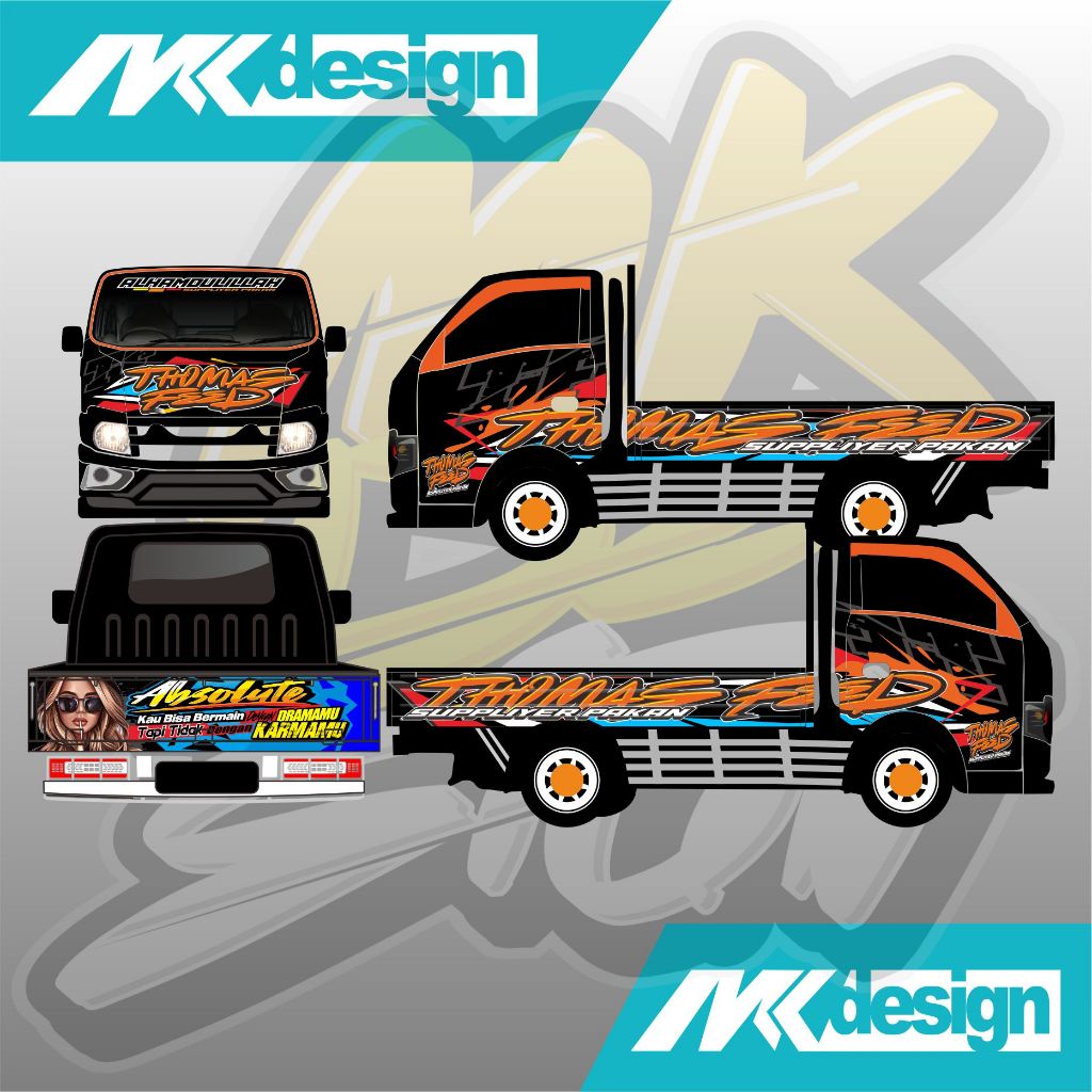 Jual STIKER PRINTING DECAL TRAGA FULL BODY THOMAS FEED DESAIN BISA ...