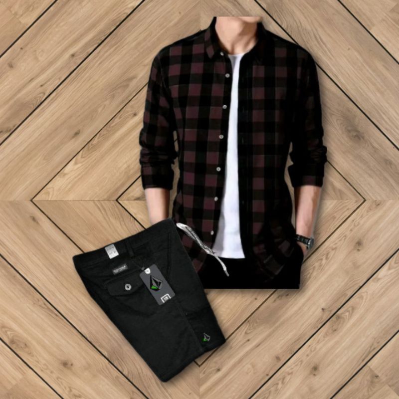 Jual ONE SET Outfit Cowok Baju Setelan Satu Set Fasion Pria Dewasa Laki ...