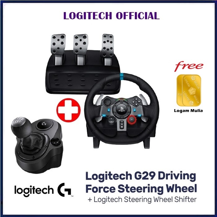 Jual Logitech G29 Driving Force Racing Wheel + Driving Force Shifter ...