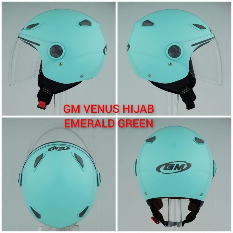 Jual HELM GM VENUS HIJAB ORIGINAL/HELM MOTOR RETRO HIJAB/HELM VESPA ...