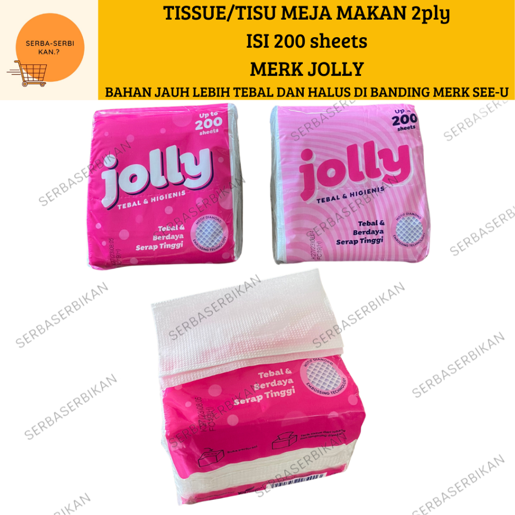 Jual TISSUE MEJA JELLY POP UP 2ply ISI 200sheets MURAH | Shopee Indonesia
