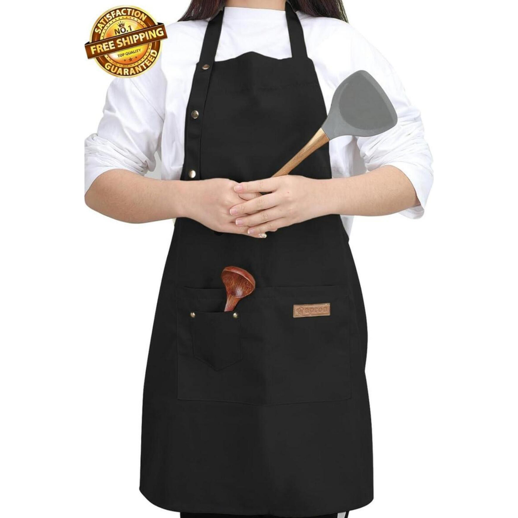 Jual Celemek Anti Air Waterproof Pria Wanita Apron Masak Waiter Chef ...