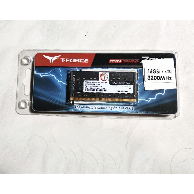 Jual RAM LAPTOP Team group T-Force ZEUS DDR4 16Gb 3200 MHz | Shopee ...