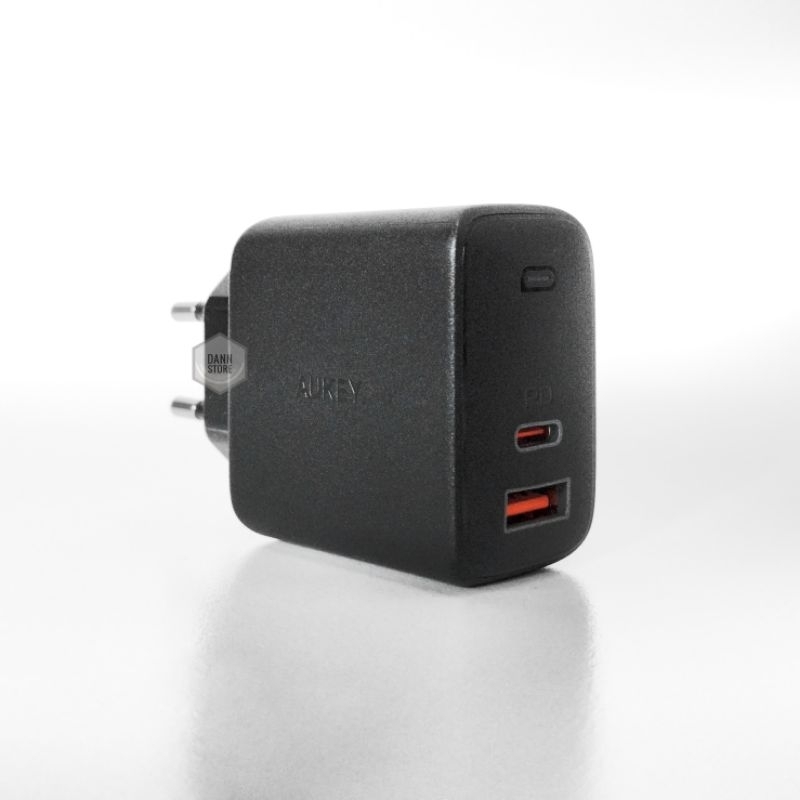 Jual Charger Aukey PA-B3 Omnia Mix 65W GaN Dual Output USB-A USB-C ...