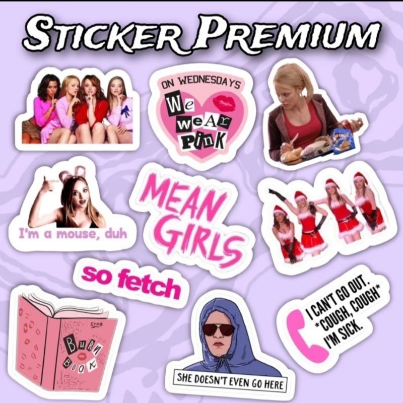 Jual Sticker mean girls Pack 10pcs Premium Waterproof | Shopee Indonesia