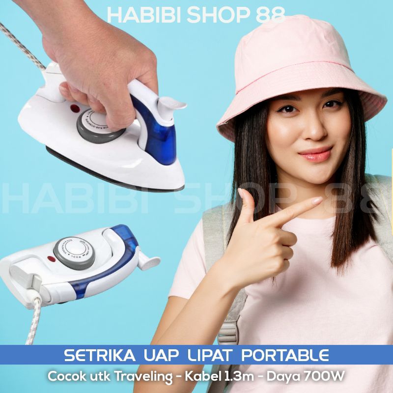 Jual Setrika Uap Lipat Setrikaan Portable Cocok Buat Travelling Compact ...