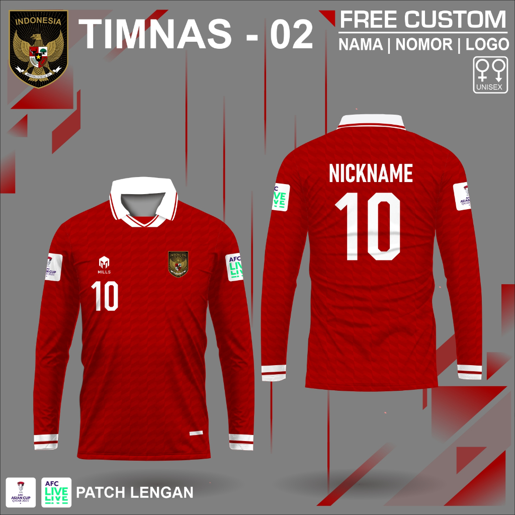 Jual Baju bola timnas indonesia jersey piala asia 2023 2024 kaos bola ...