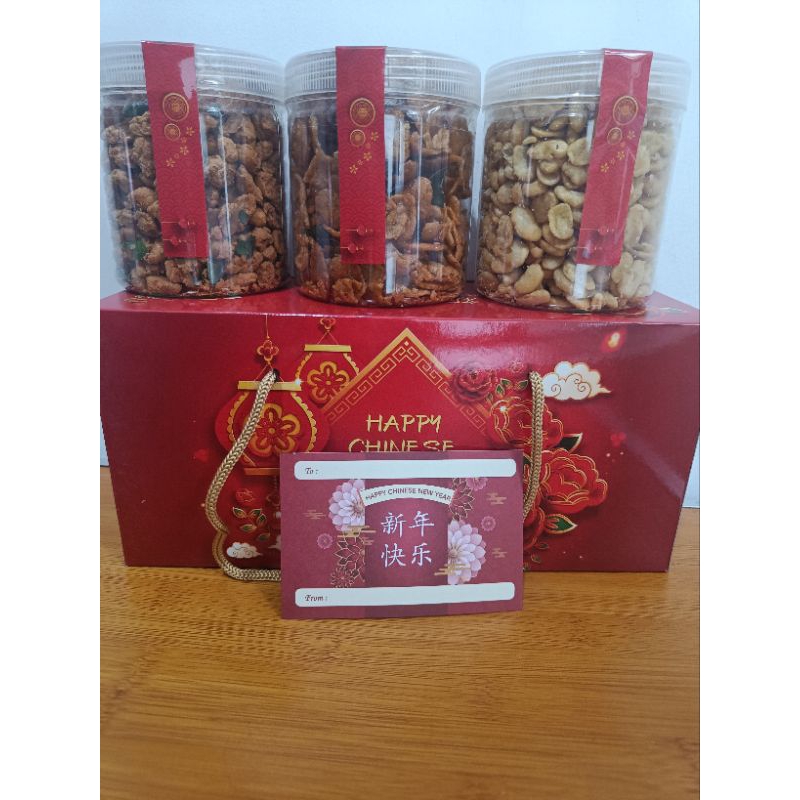 Jual Parcel Imlek Hampers Imlek 1 Dus Isi 3 Toples Halal | Shopee Indonesia