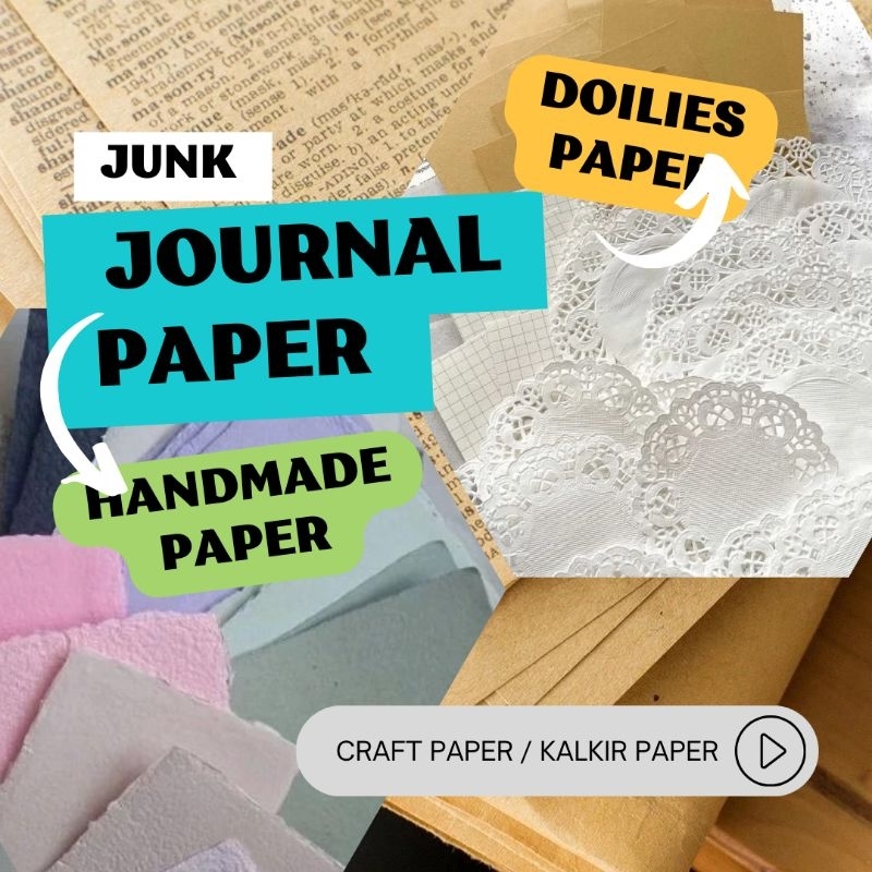 Jual GAEKOPEDIA || 5 /10 Lembar / Set Junk Journal Paper Vintage Pages ...