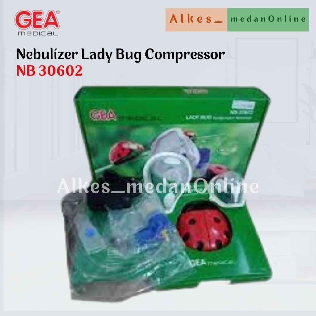 Jual New Nebulizer GEA Nebulizer Kumbang GEA Lady Bug Compressor ...
