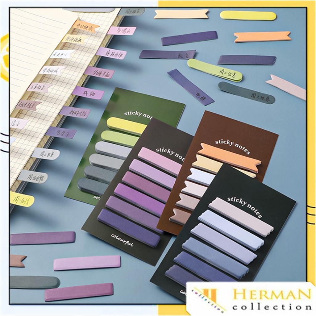 Jual HC Sticky Note Gradiasi 6in1 Tempelan Kertas Catatan 120 Lembar ...
