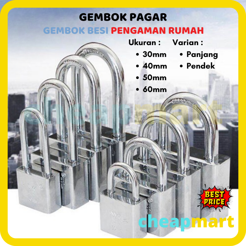 Jual GEMBOK PENDEK/PANJANG Solintk Top Security Lock Pengaman Rumah ...