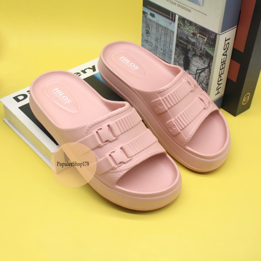 Jual Sandal Selop Wanita Platform Karet Jelly Kekinian Empuk Tidak ...