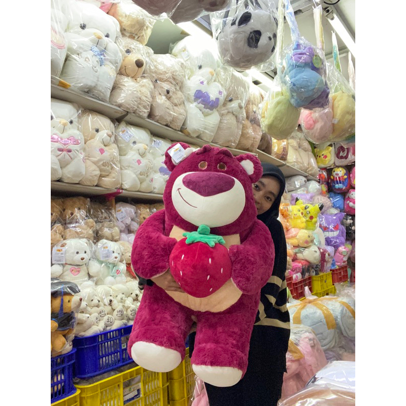 Jual Boneka Lotso Strawberry Jumbo Besar | Shopee Indonesia
