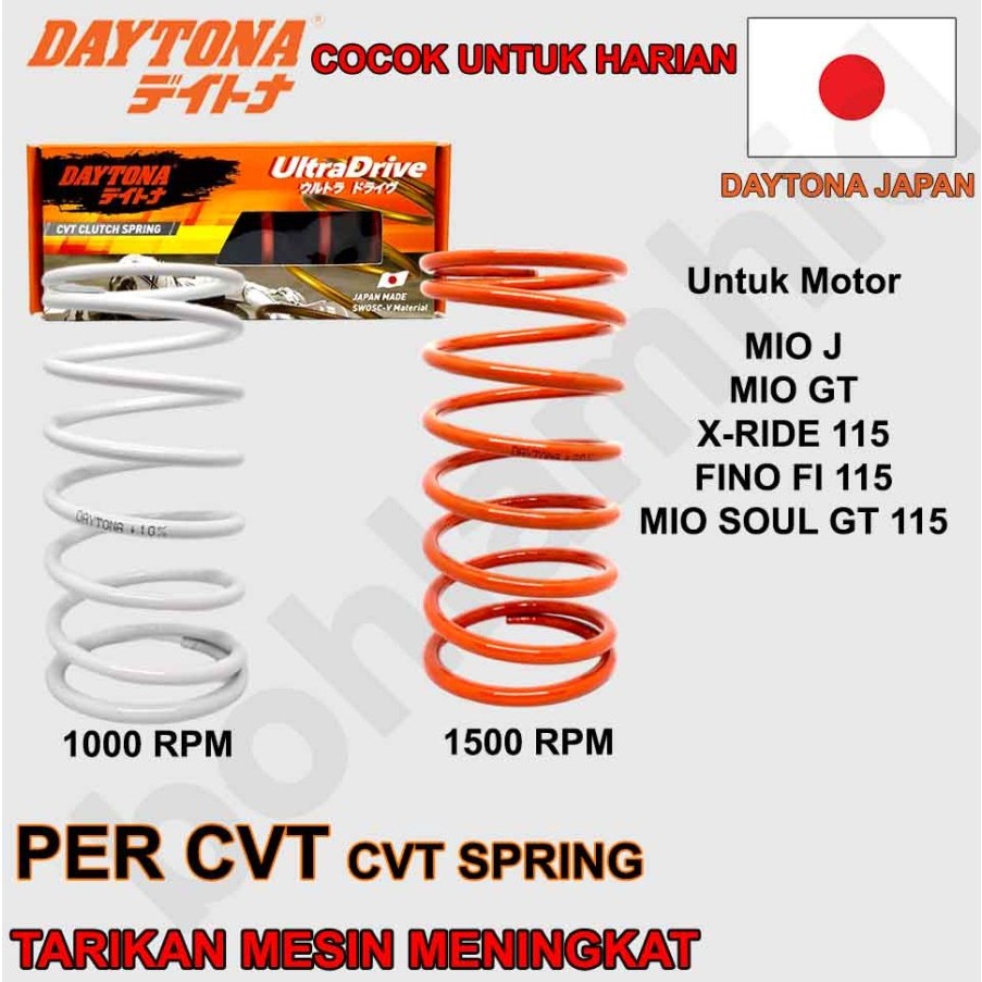 Jual Per CVT Spring Daytona MIO J, GT, XRIDE, FINO,MIO SOUL 1000RPM ...