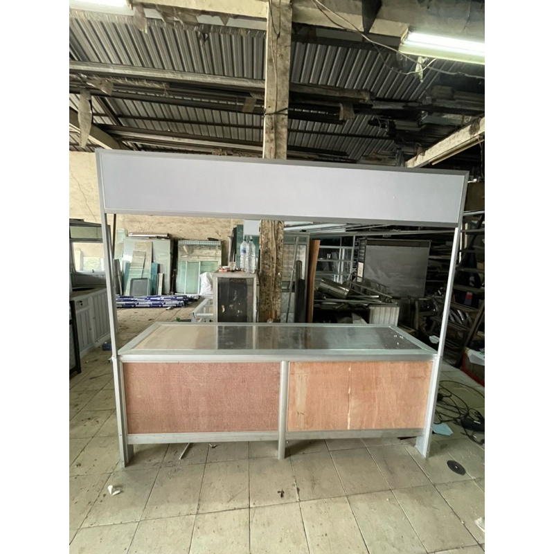 Jual Meja Aluminium Sesuai Gambar Uk P.220 L.60 Tinggi Meja 80cm Plang ...