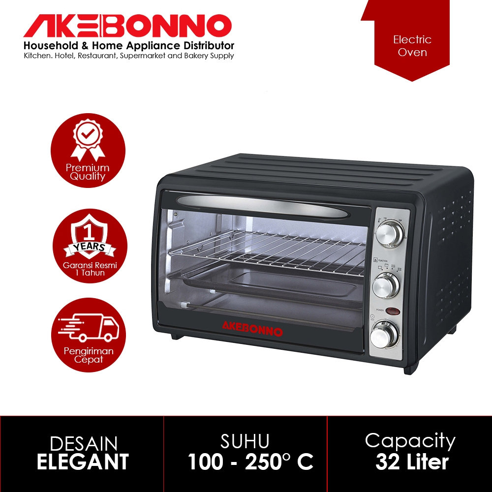 Jual AKEBONNO ELECTRIC OVEN UKURAN 23 & 32 LITER / OVEN LISTRIK 750 LOW ...