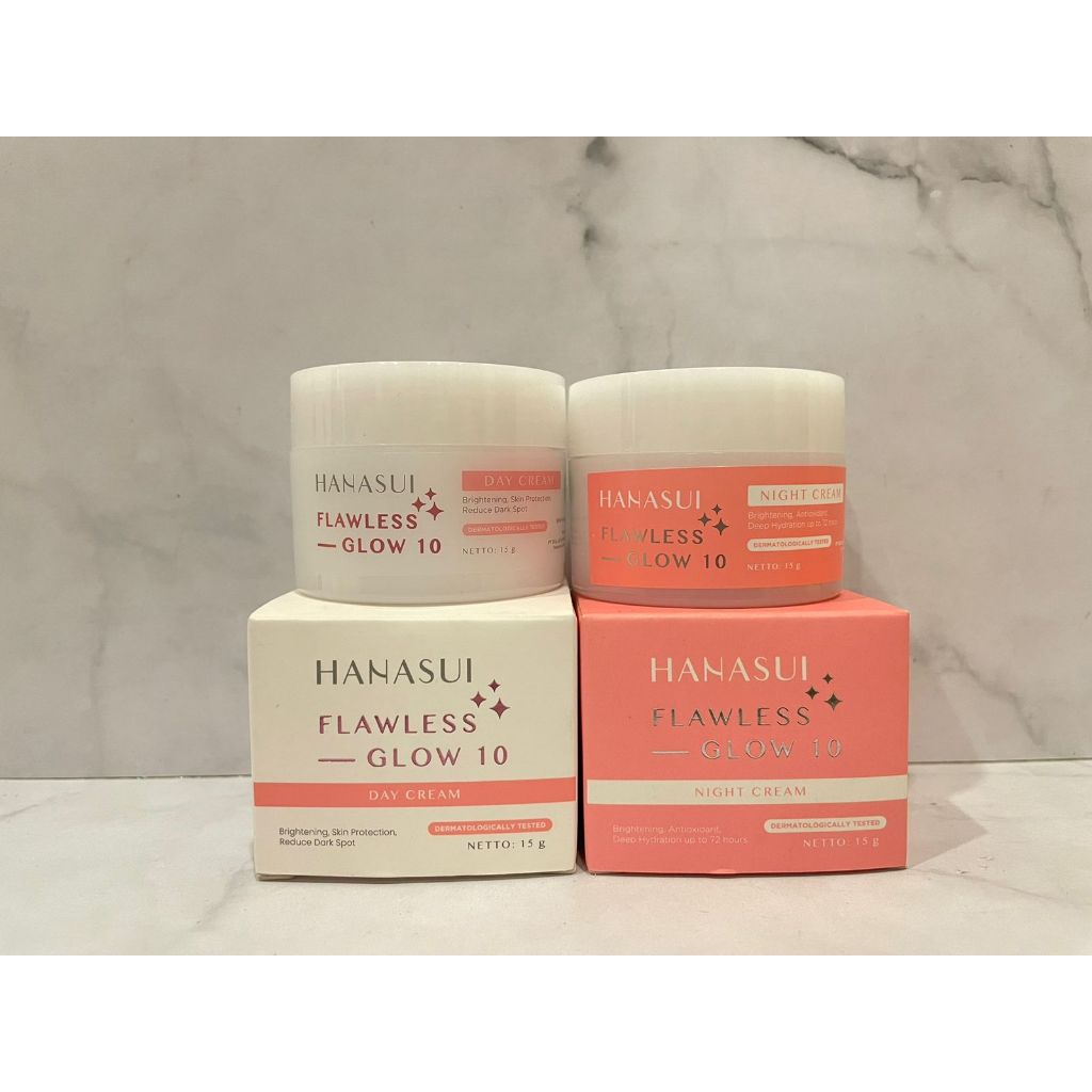 Jual Hanasui Flawless Glow 10 Day - Night Cream | 15g | Shopee Indonesia