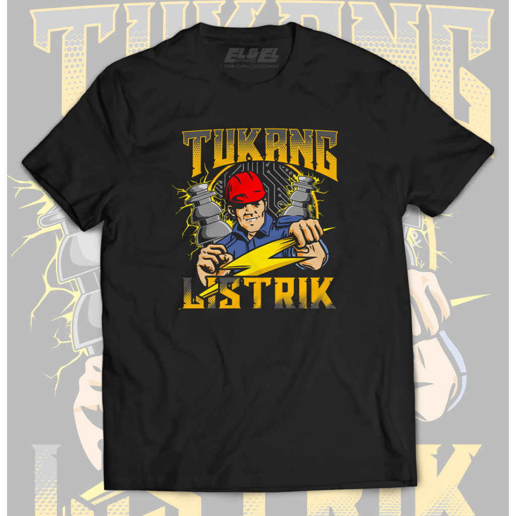 Jual Kaos Electrical Engineer LISTRIK Kaos tukang listrik Cotton combed ...