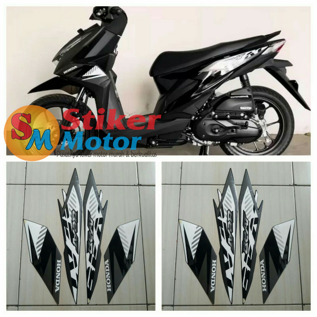Jual sticker motor honda beat fi 2023 cbs hitam-abu-putih | Shopee ...