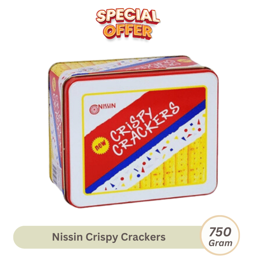 Jual Nissin Crispy Crackers 750gr Biskuit Kaleng Camilan Biscuit ...