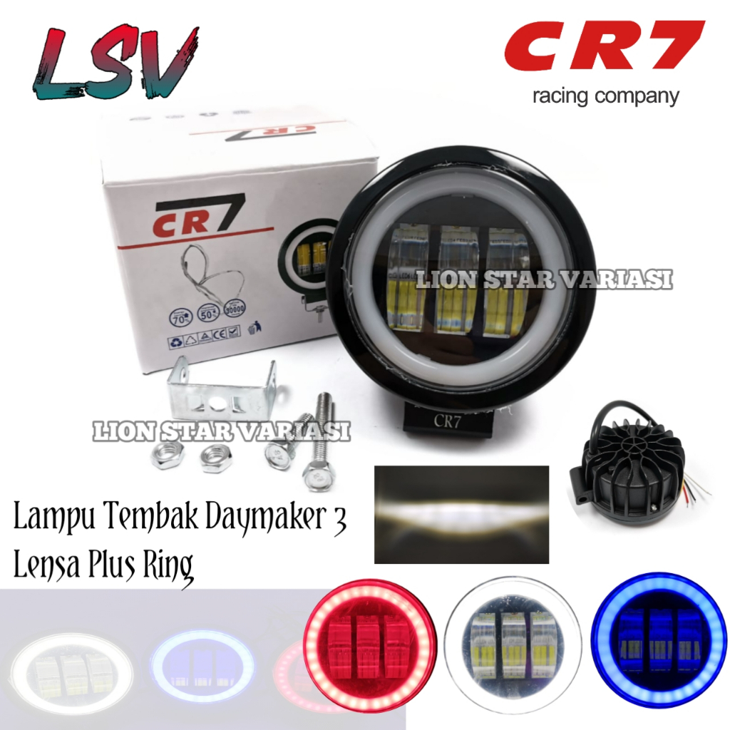 Jual Lampu Tembak Sorot Cwl 3 Lensa 6D LED 30 Watt 3 Mata Cree Angel ...