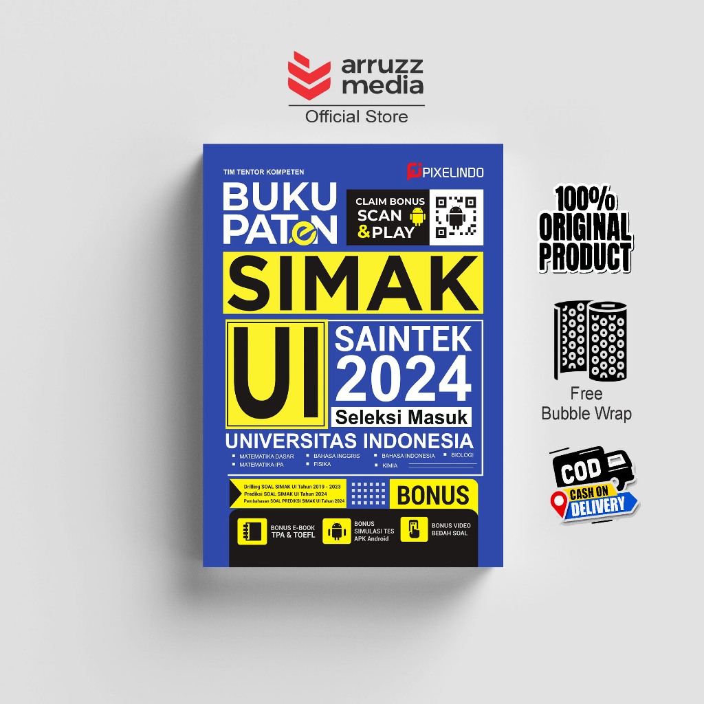 Jual Arruzzmediastore Buku Paten SIMAK Universitas Indonesia SAINTEK 2024 | Shopee Indonesia